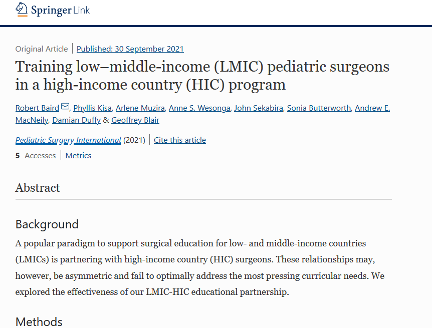 Publication Feature Training Low Middle‑income Lmic Pediatric